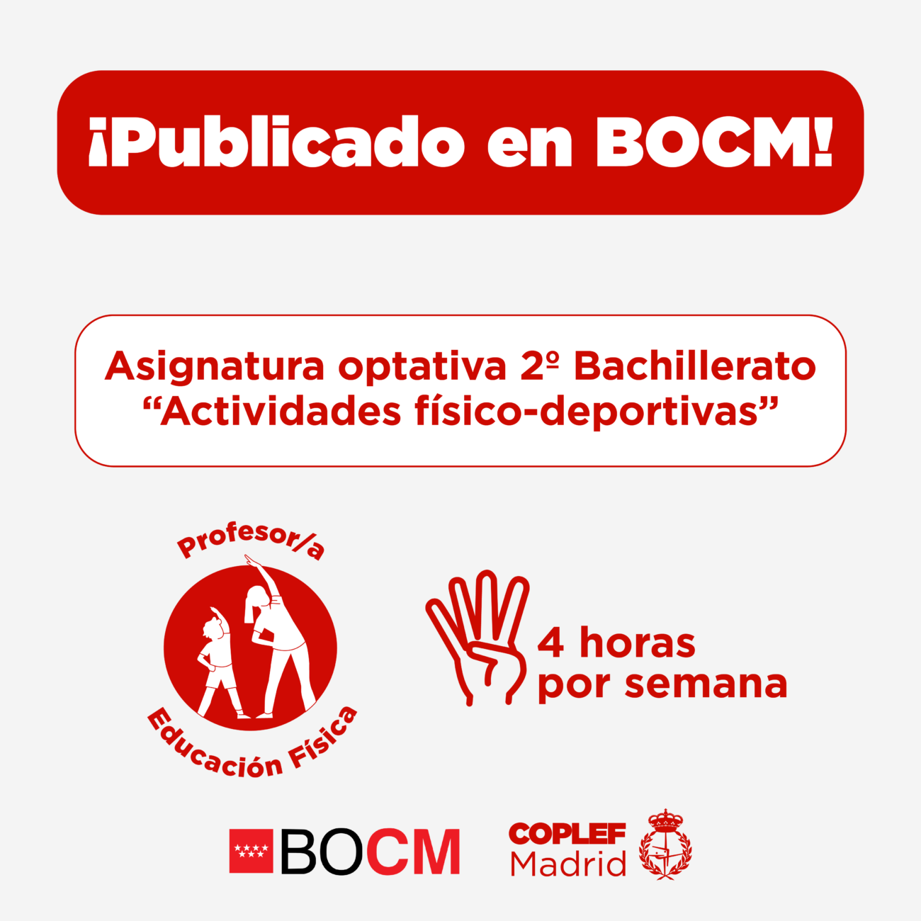 Publicada en BOCM la Orden del currículo y profesorado de “Actividades ...